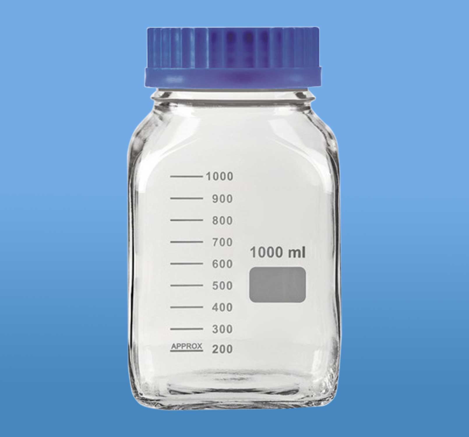 REAGENT BOTTLES - WIDE MOUTH CLEAR, BOROSILICATE GLASS AUTOCLAVABLE ...