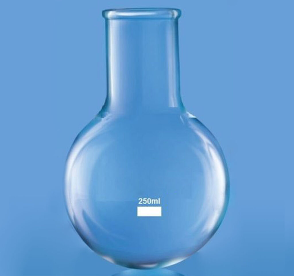 ROUND BOTTOM FLASK - WIDE NECK - Almicroinstruments