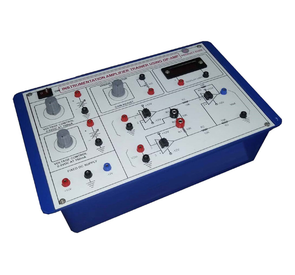 INSTRUMENTATION AMPLIFIER USING OP-AMP TRAINER - Almicroinstruments