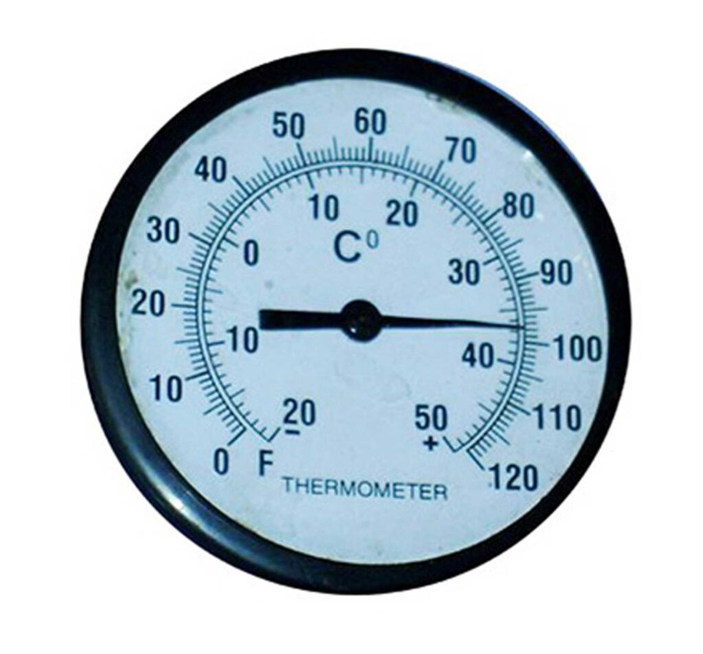 PR-119A DIAL TYPE ROOM THERMOMETER - Almicroinstruments
