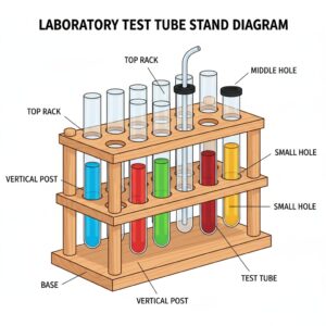 Test Tube Stand: Definition, Uses, Diagram, and Drawing Explained